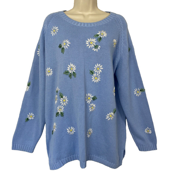 Quacker Factory | Sweaters | Quacker Factory Sweater X Daisy Floral ...
